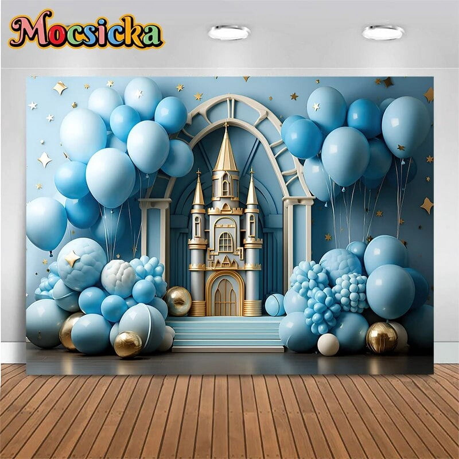 Dream Castle Photography Background Balloon Baby Newborn Children Happy ...