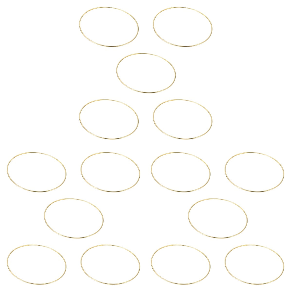 Dream Catcher Circle 15 Pcs Wedding Wreath Hoop Gardening Decor Metal ...