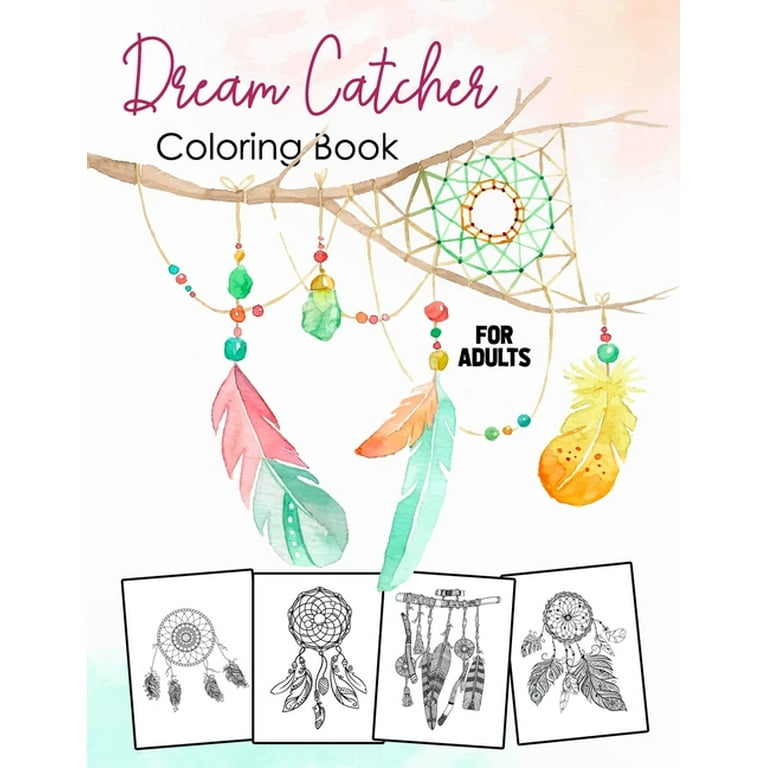 boho dream catcher coloring pages
