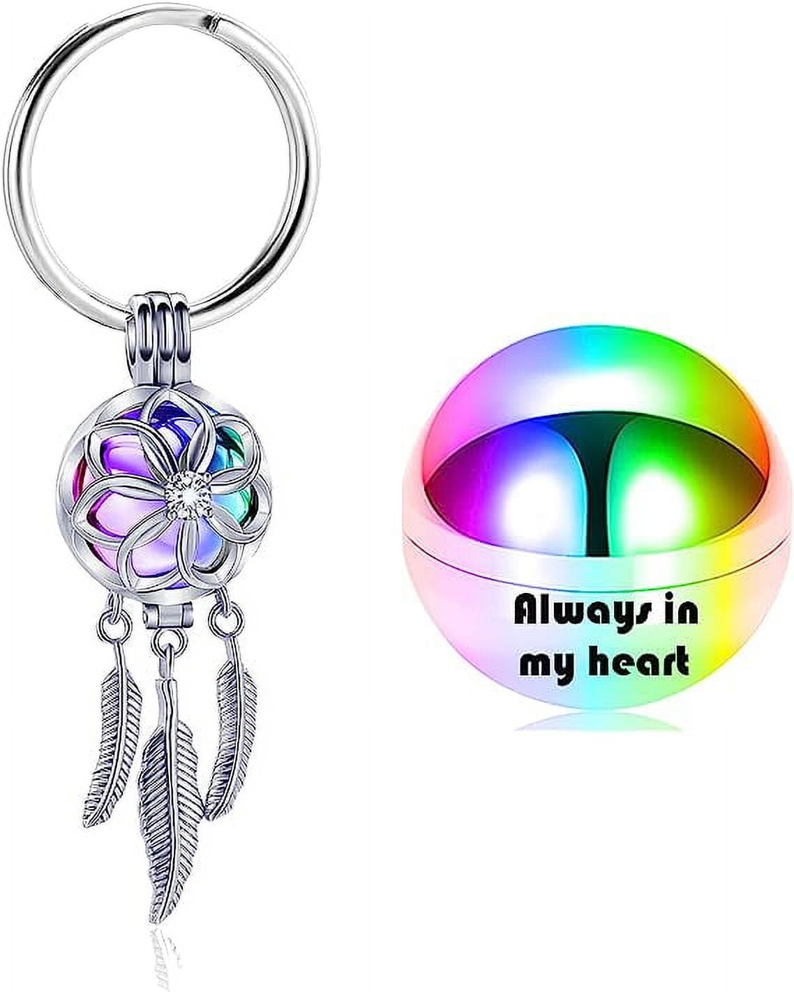 Dream Catcher Cremation Keychain for Ashes Women Urn Locket for Ashes ...
