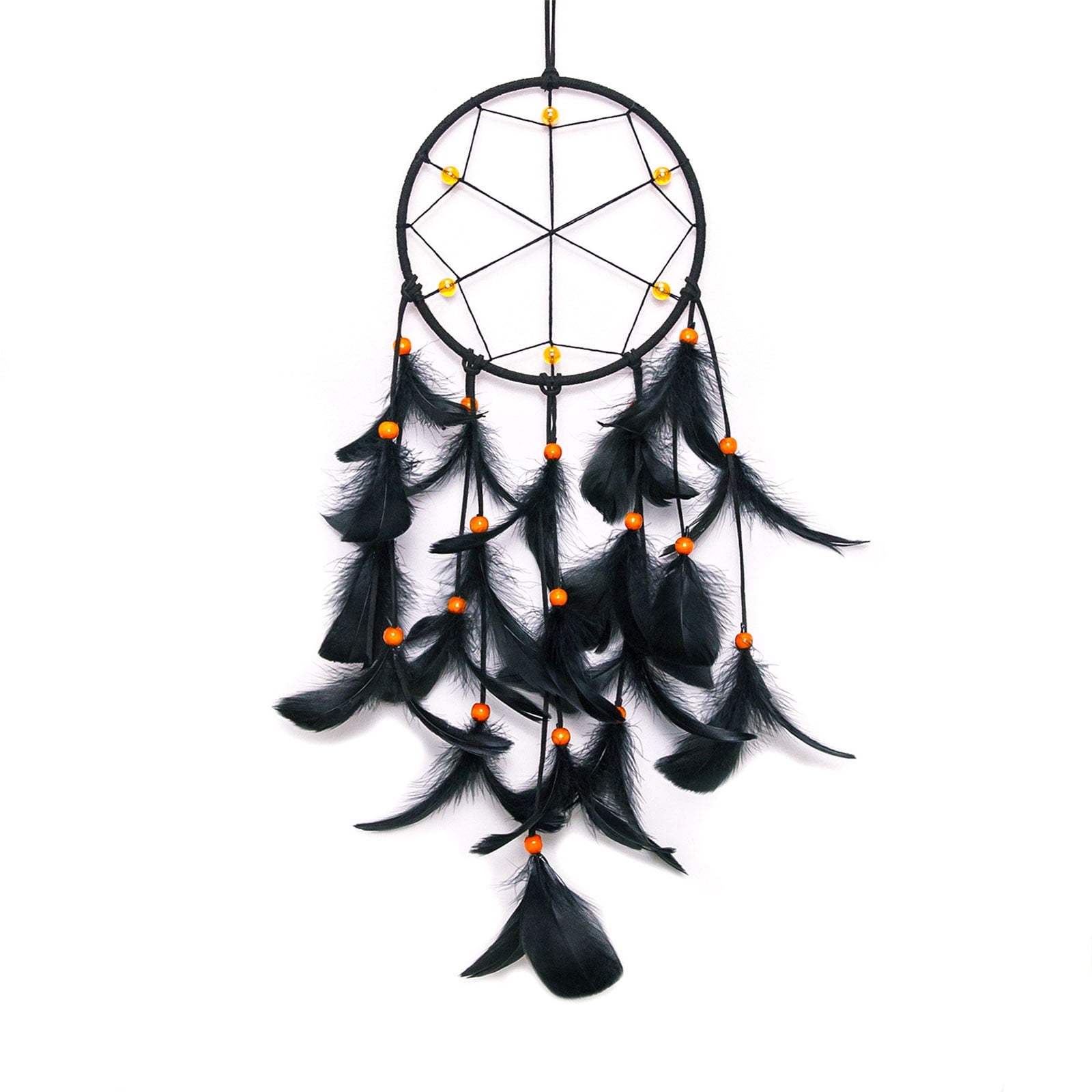 Dream Catcher,Halloween Dream Catcher with Feathers,Handmade Circular ...