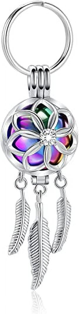 Dream Catcher Urn Keychain for Ashes Angel Wing Cremation Urn Pendant ...