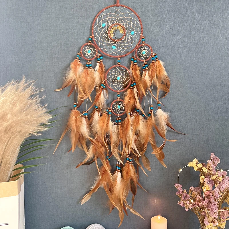 Dream Catcher Vintage Wind Chime Hanging Ornament Home Decor Indian ...