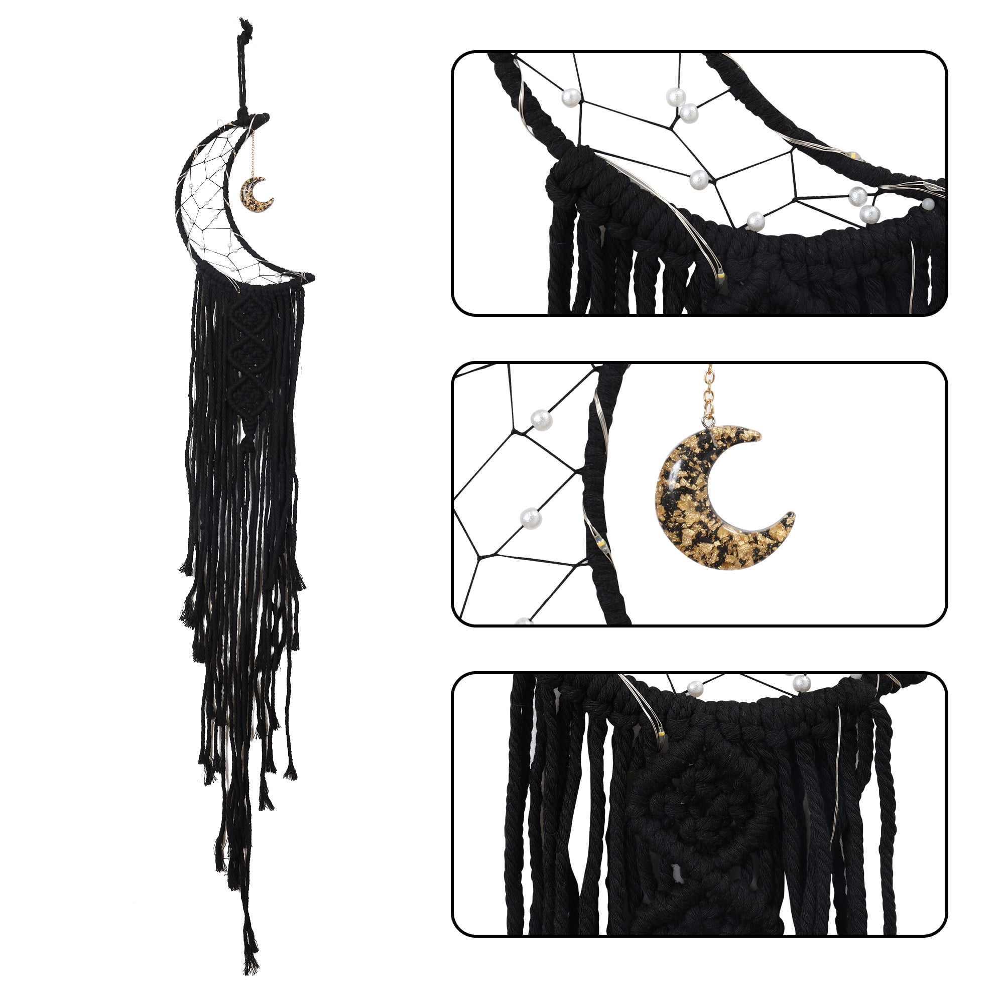 Dream Catchers Moon Dream Catcher with Lights, Dreamcatcher Bedroom ...