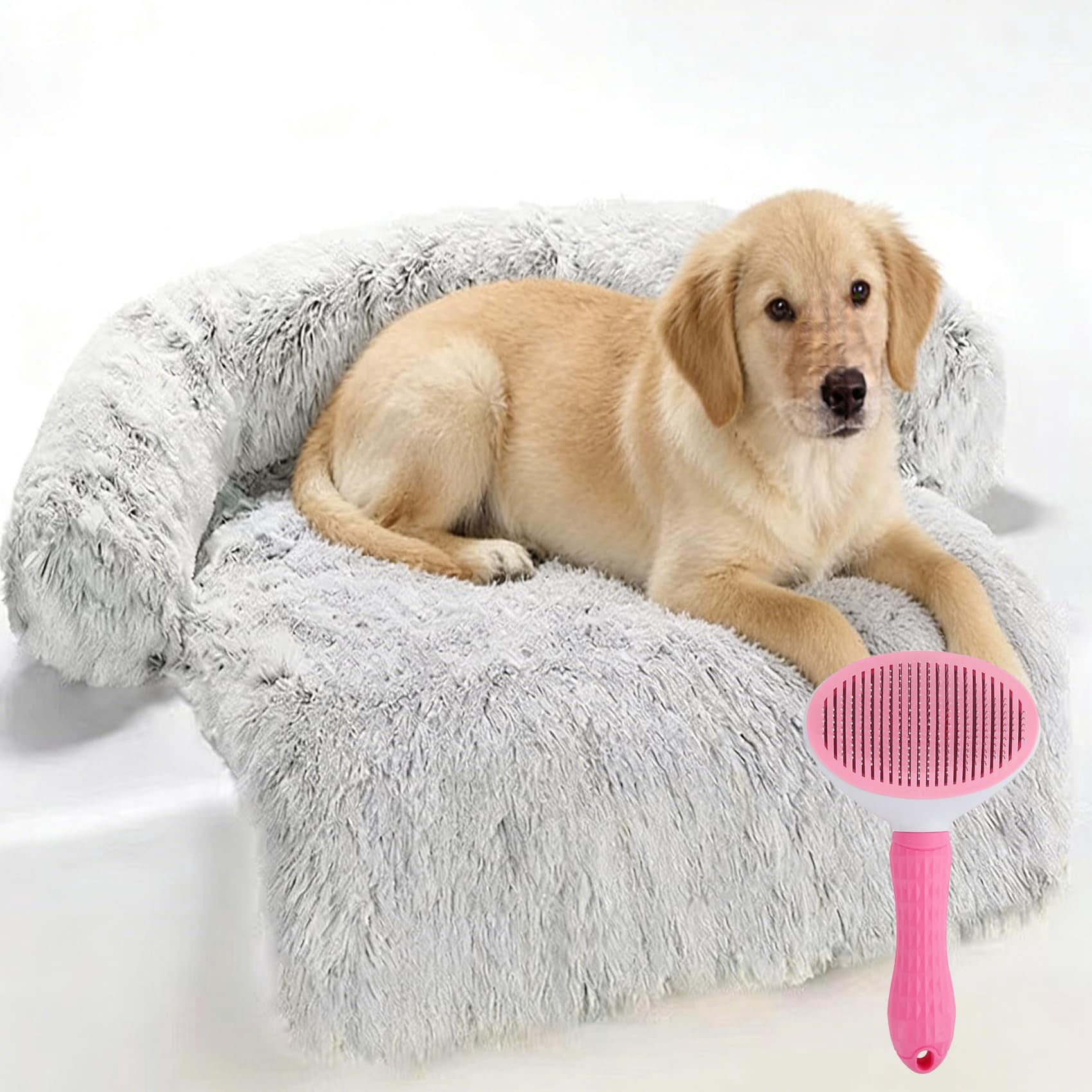 Dream Cloud Pet Sofa Bed,Calming Dog Bed Fluffy Plush Dog Mat, Luxury ...