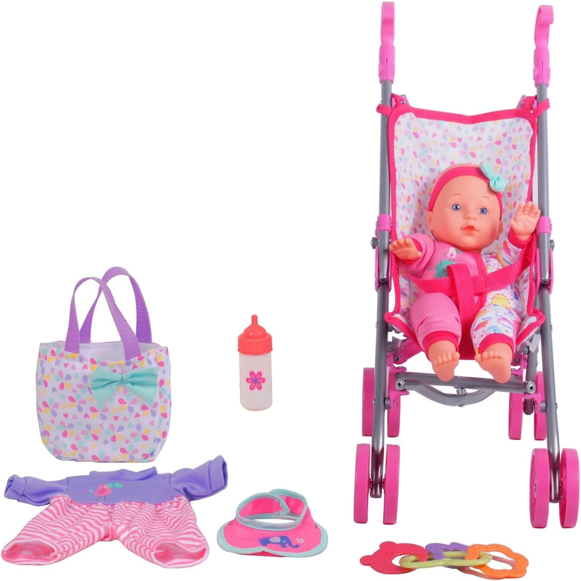 Dream Collection Kids Toddler Baby Doll Care Set with Stroller ...