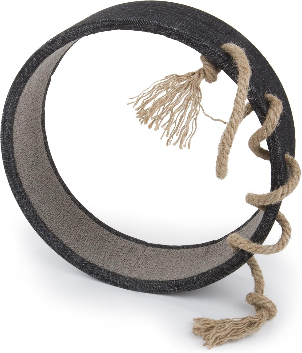 Dream Curl Carpet & Sisal Curled Cat Scratcher - Brown/Gray, One Size ...