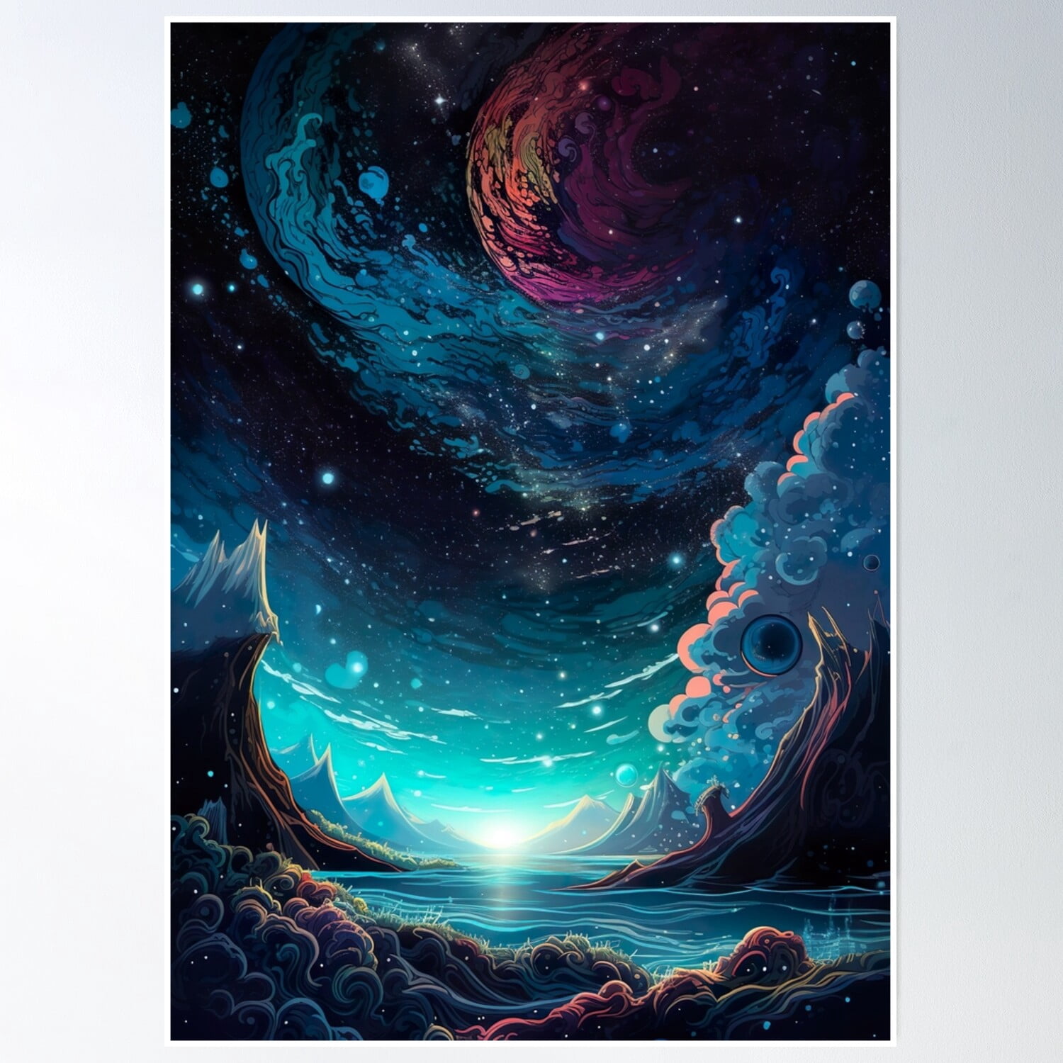 Dream Design Landscape Poster Wall Art Modern Wall Decor Art Home Decor ...