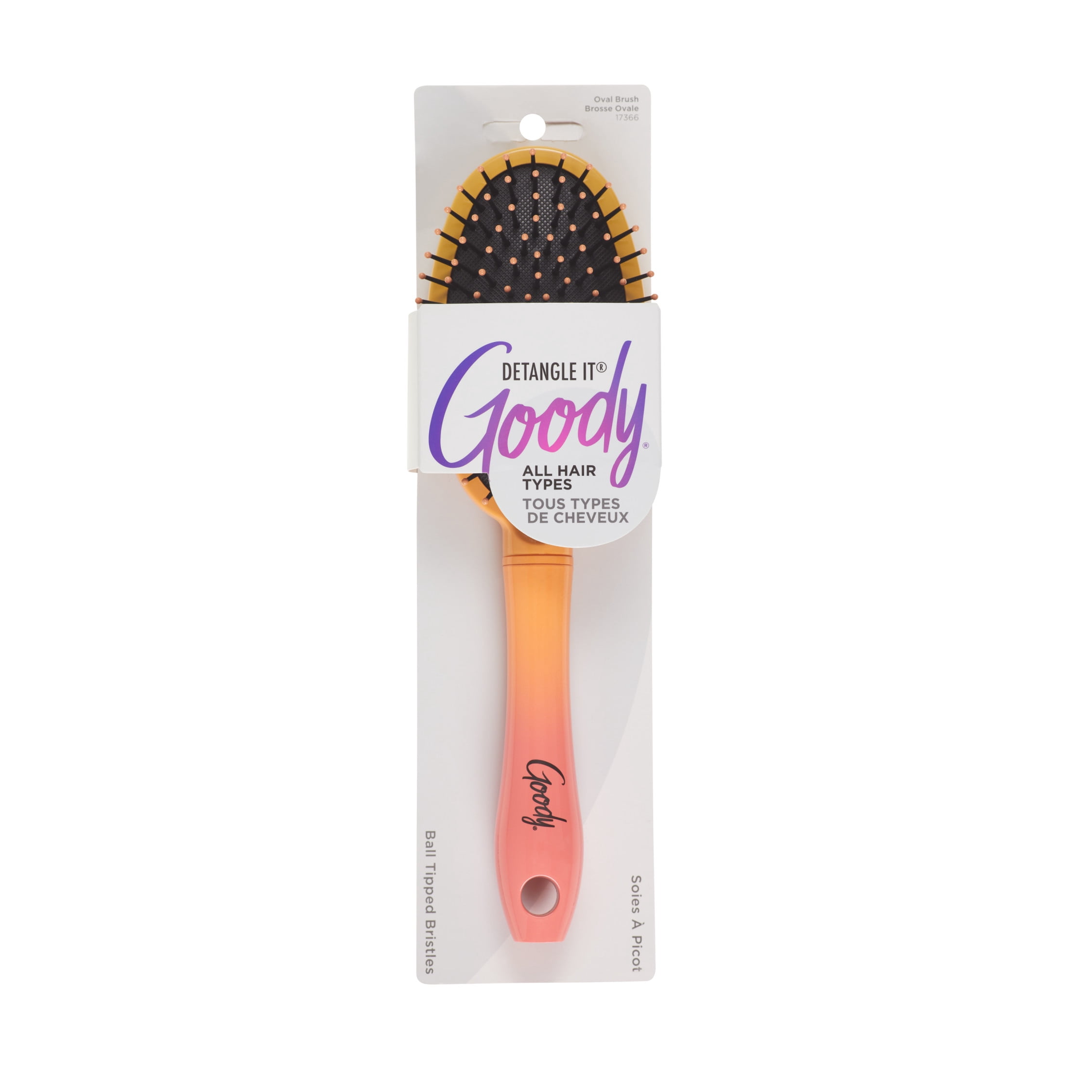Goody Detangle Oval Brush Ombre 1CT for All Hair Types, Tangles, Frizz ...