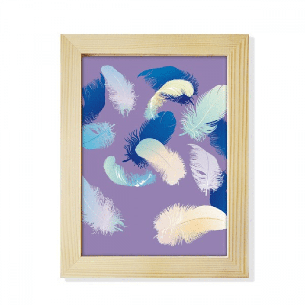 Dream Feather Relax Desktop Adorn Photo Frame Display Art Painting ...