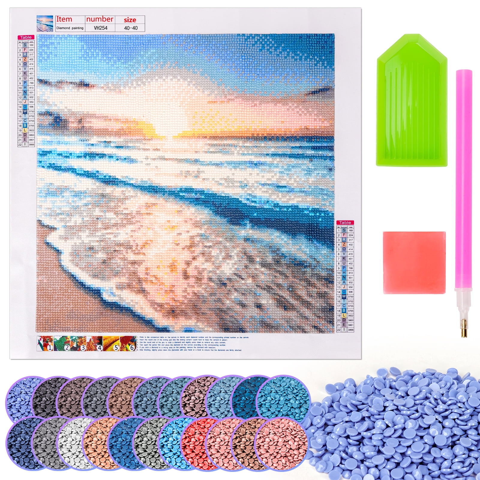 Dream Fun Diamond Art Kit for Kids & Adults, Birthday Gift for Girls ...