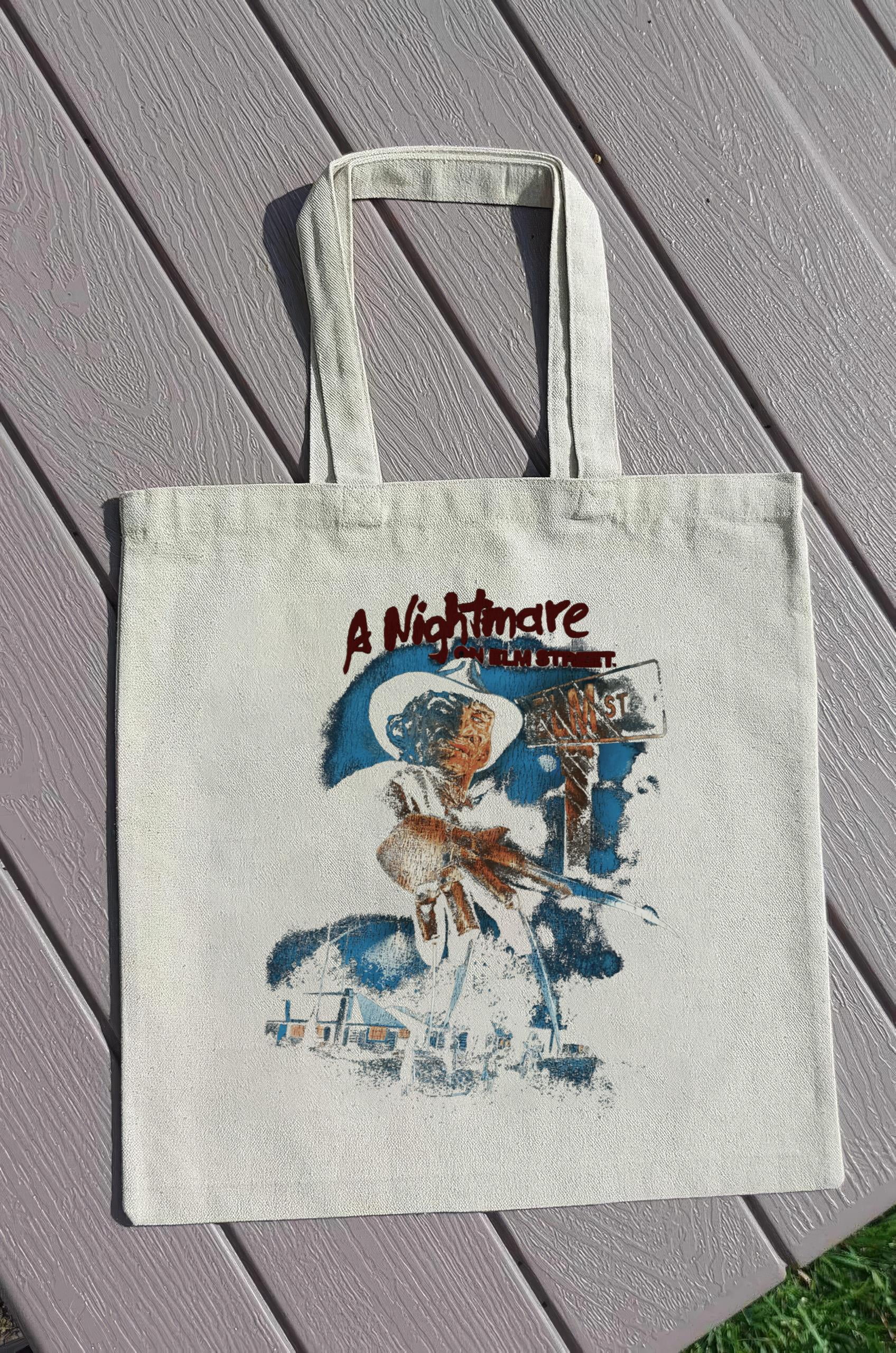 Dream Haunting Slasher-Inspired Bag – Horror Movie Graphic in Black ...