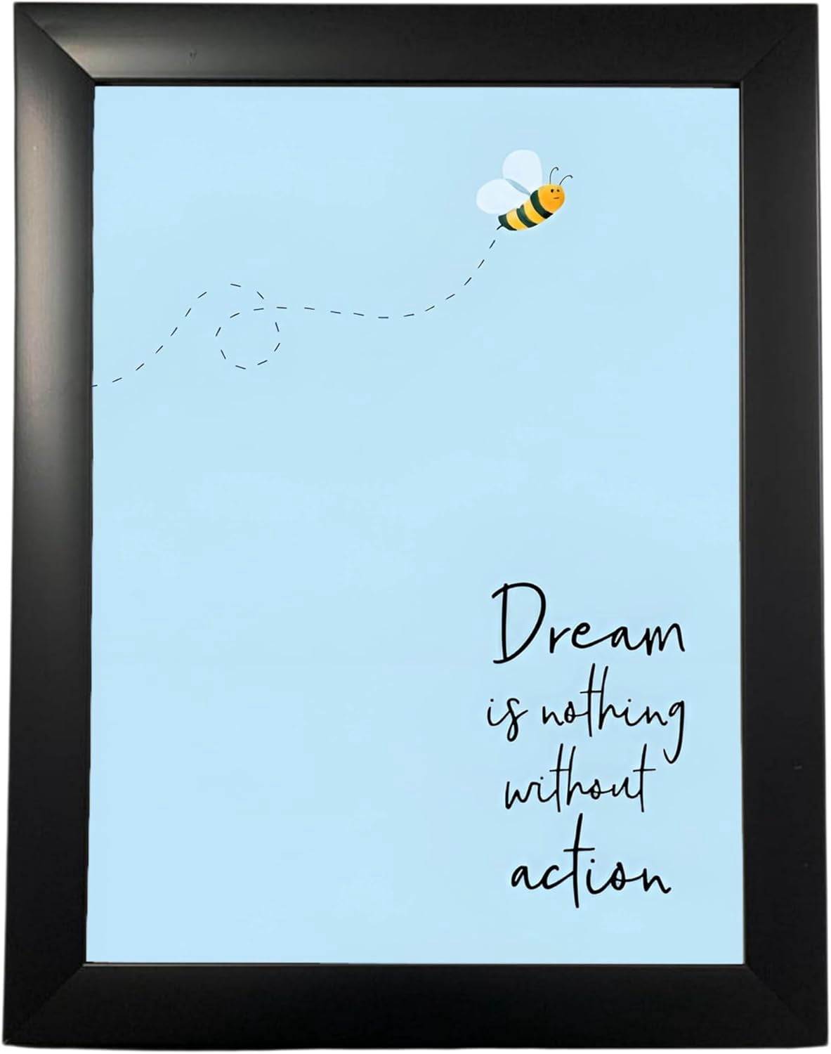 Dream Is Nothing Without Action Poster - Motivational Quote Wall Art ...