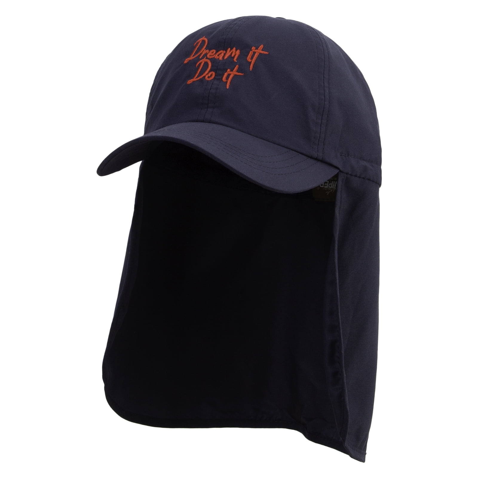 Dream It Do it Embroidered Flap Hats - Navy OSFM - Walmart.com