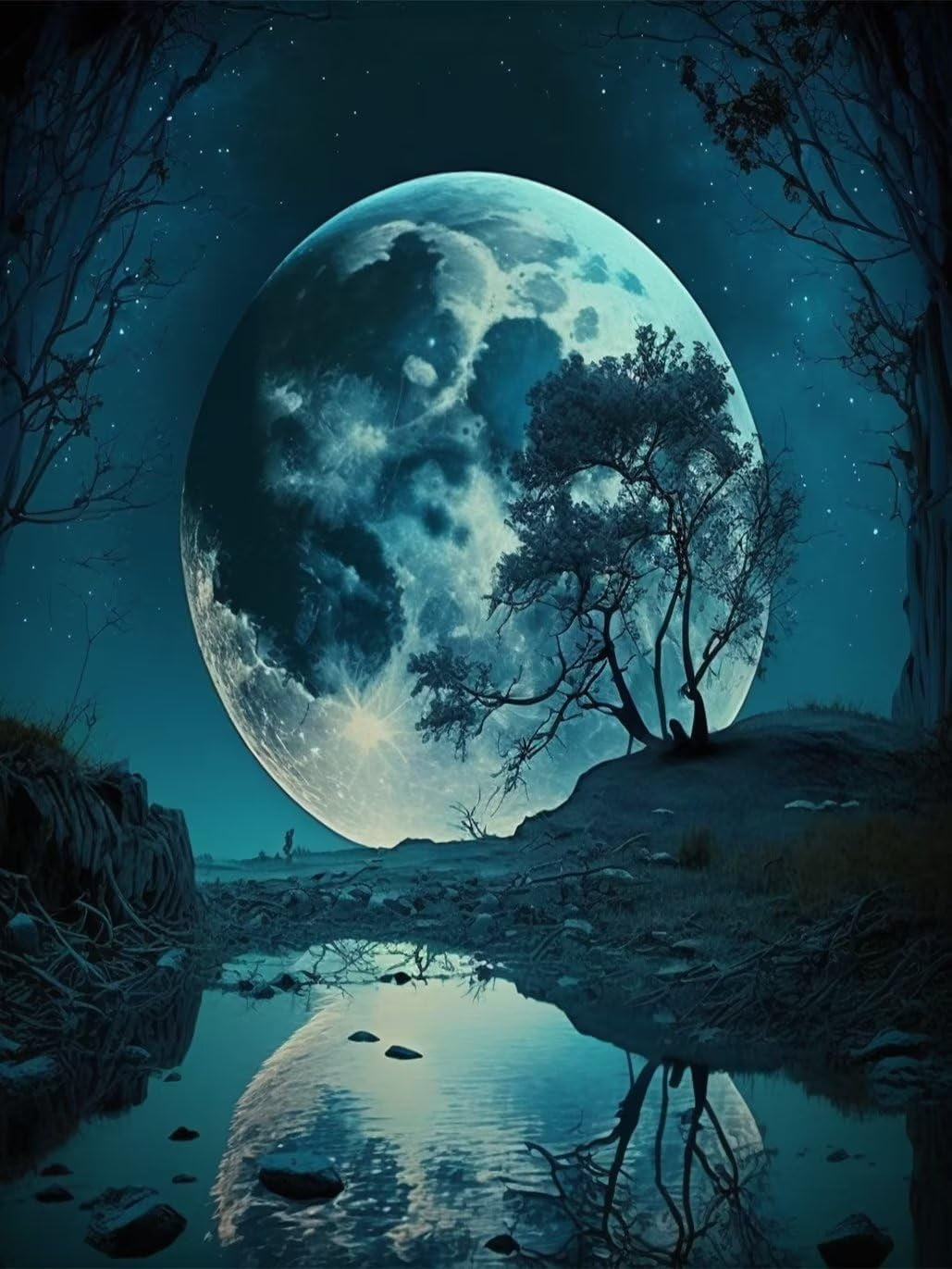 Dream Landscape - Blue Sky Pink Cottage Jigsaw Puzzles for Adults 500 ...