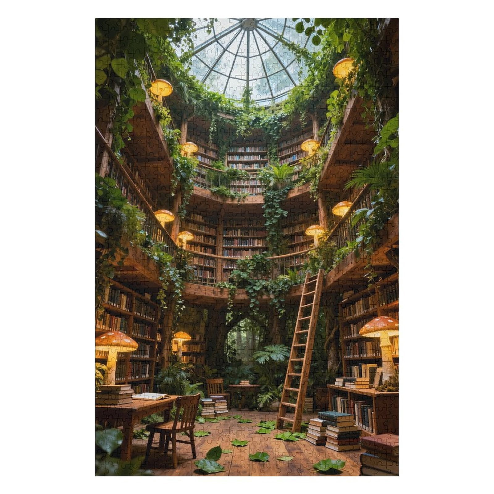 Dream Library 1000 Piece Jigsaw Puzzles for Adults Vine and Lush ...