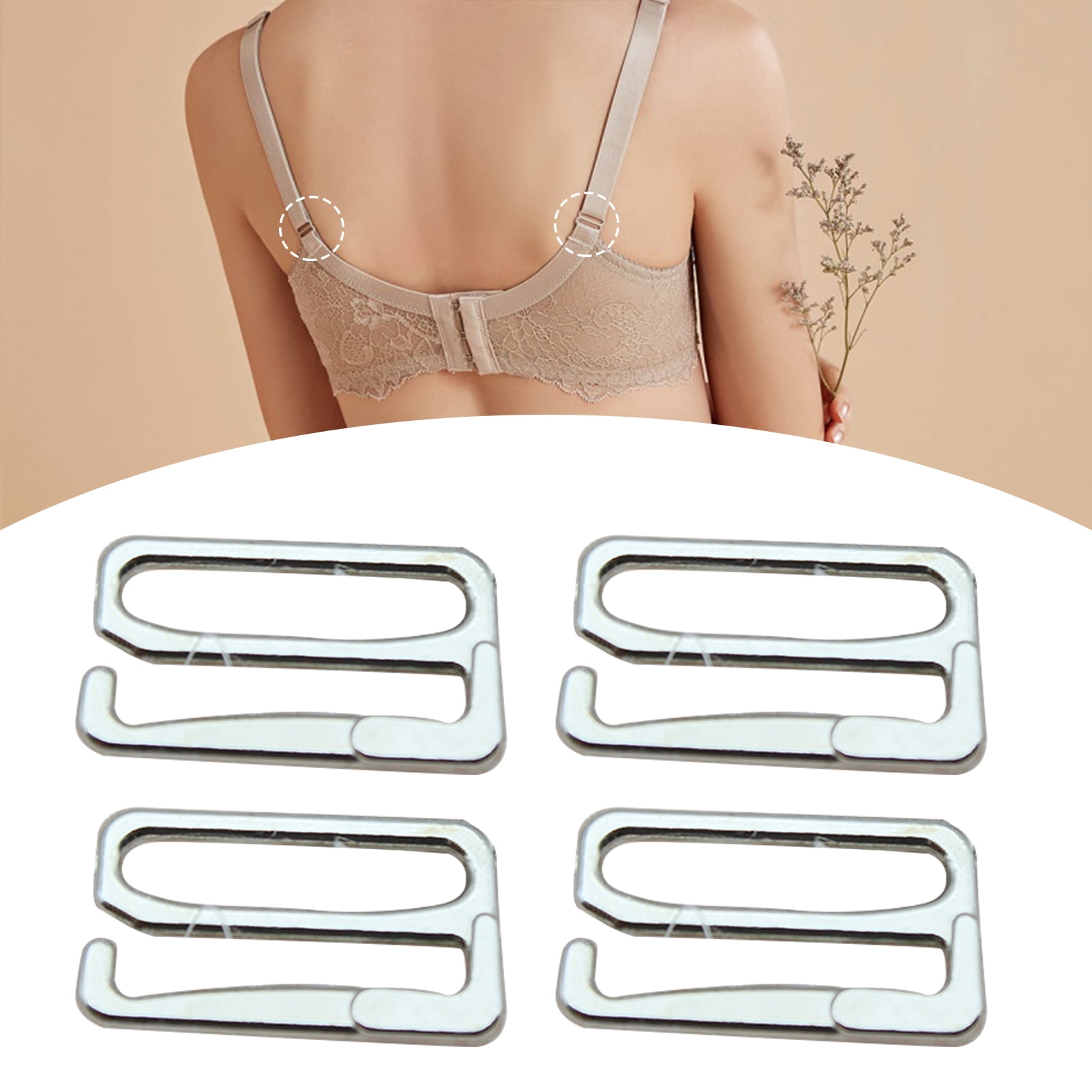 Dream Lifestyle 10Pcs Bra Hooks Electroplating Process Strong Material ...