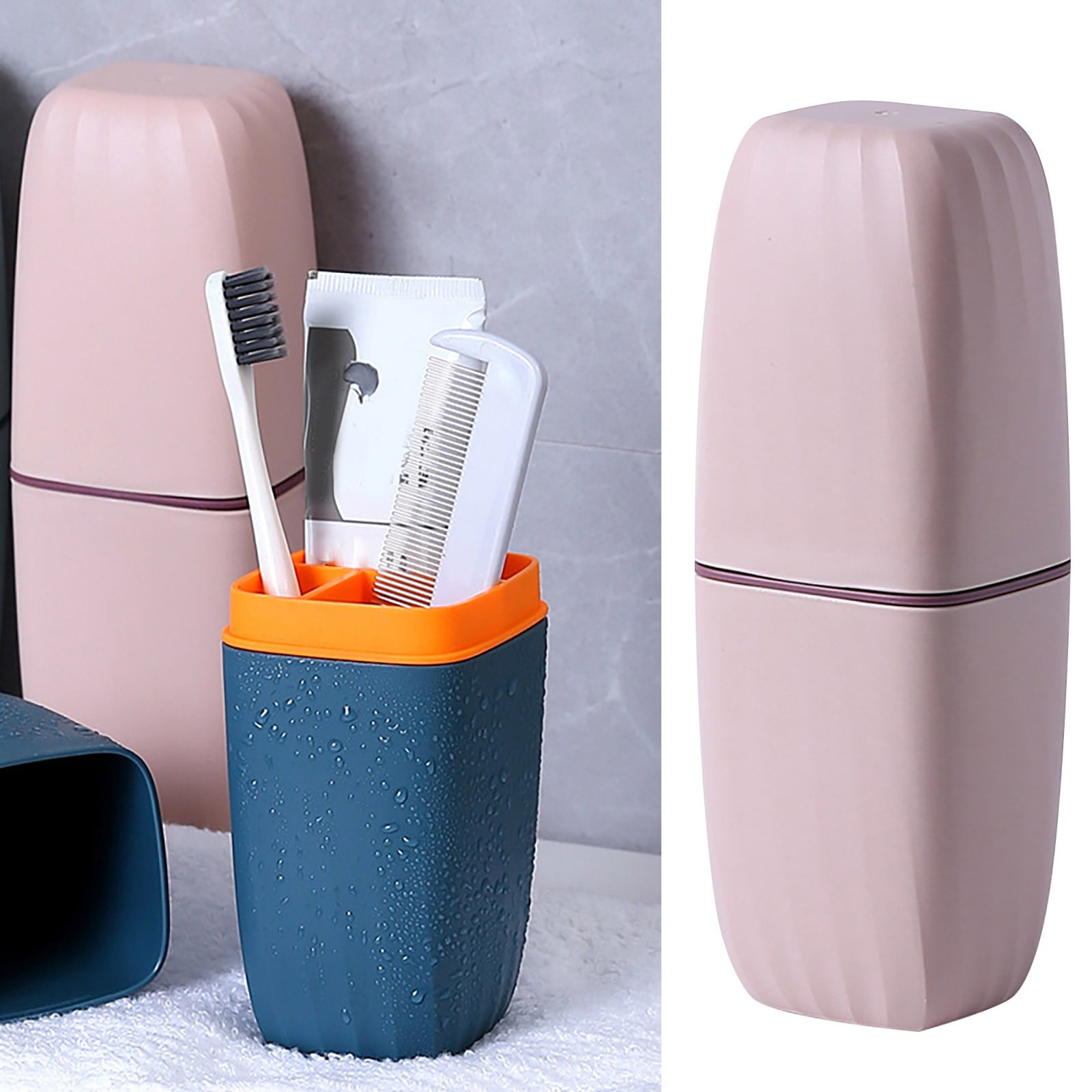 Dream Lifestyle 2 In 1 Travel Toothbrush Cup Case Travel Toothbrush ...