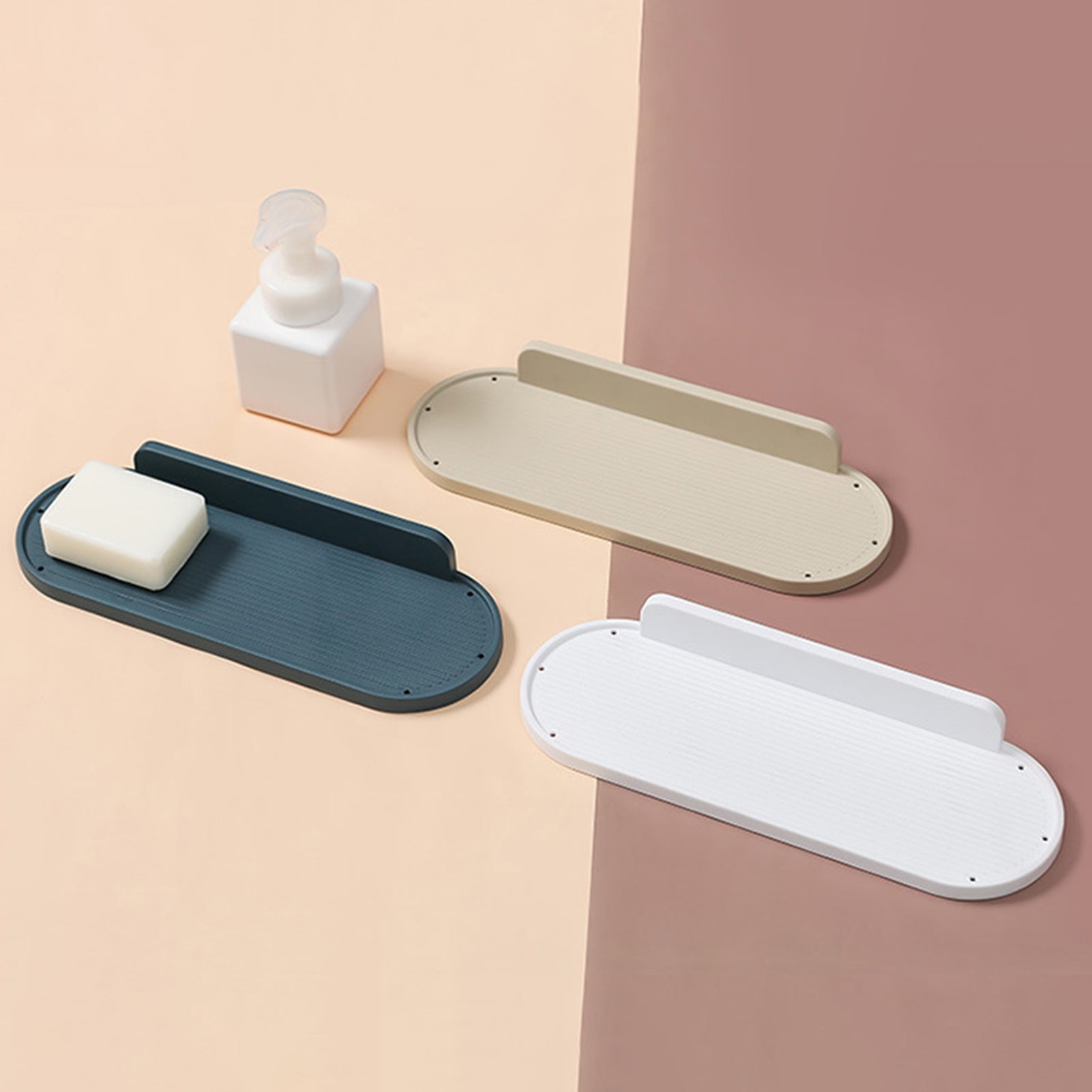 Dream Lifestyle Adhesive Wall Shelves, Wall Mounted Modern Display ...