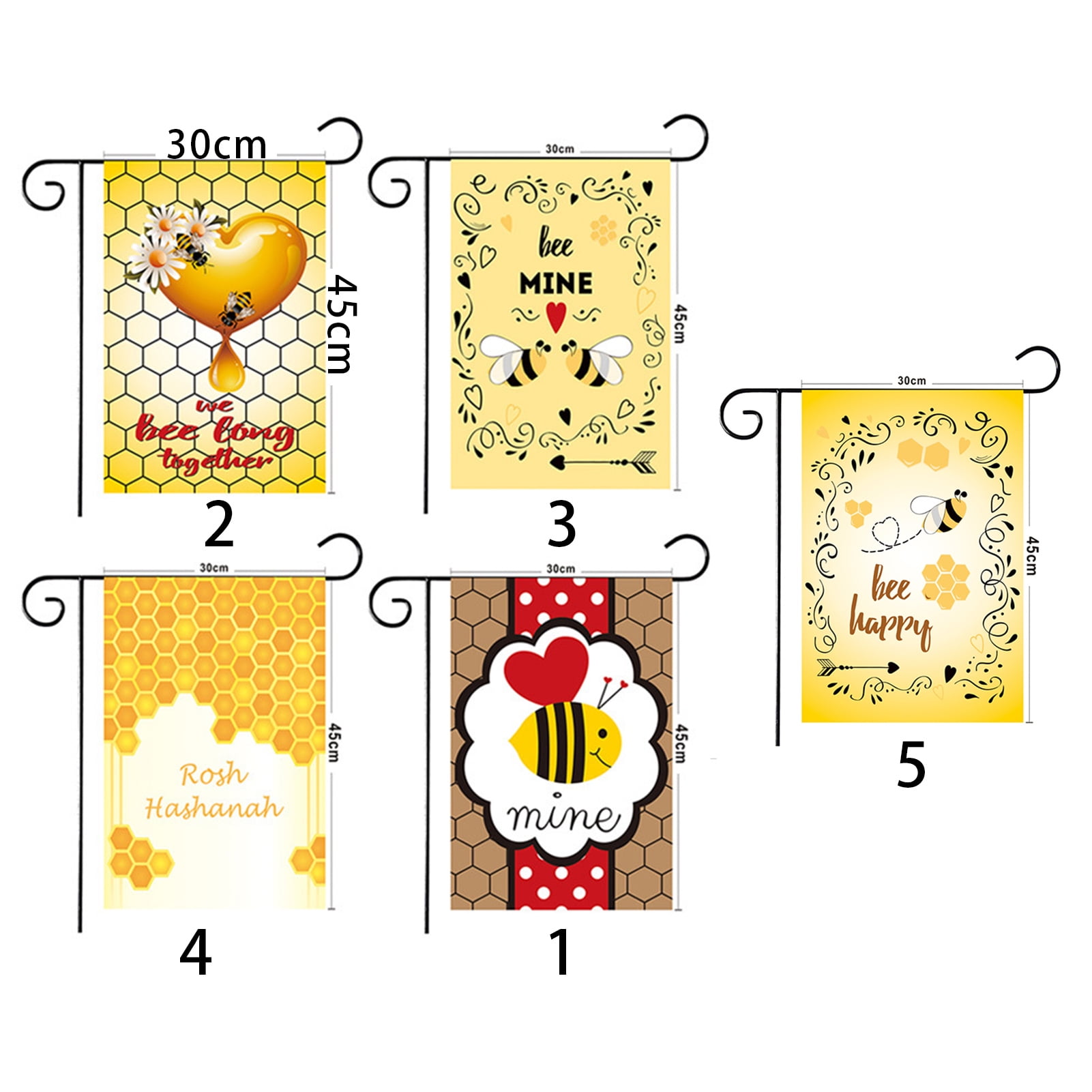 Dream Lifestyle Bee Festival Day Garden Flag Double Sides Cute Bees ...