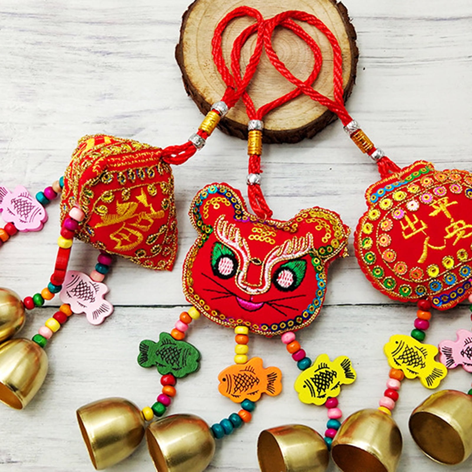 Dream Lifestyle Chinese Style Wind Chimes Sachet,Multi-pattern Car ...