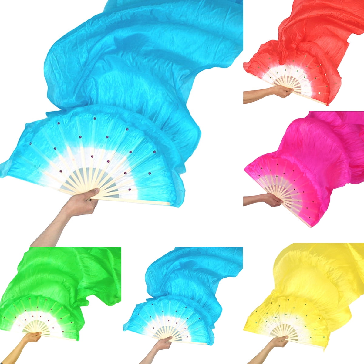 Dream Lifestyle Dance Fan, Belly Dance Bamboo Fan, Kung Fu Tai Chi Fan ...