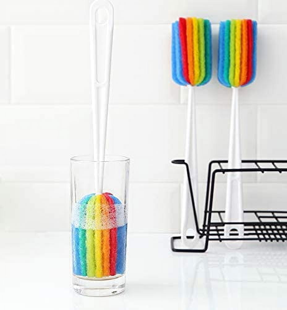 Dream Lifestyle Detachable Dishwashing Foam Sponges with Handles Bottle ...