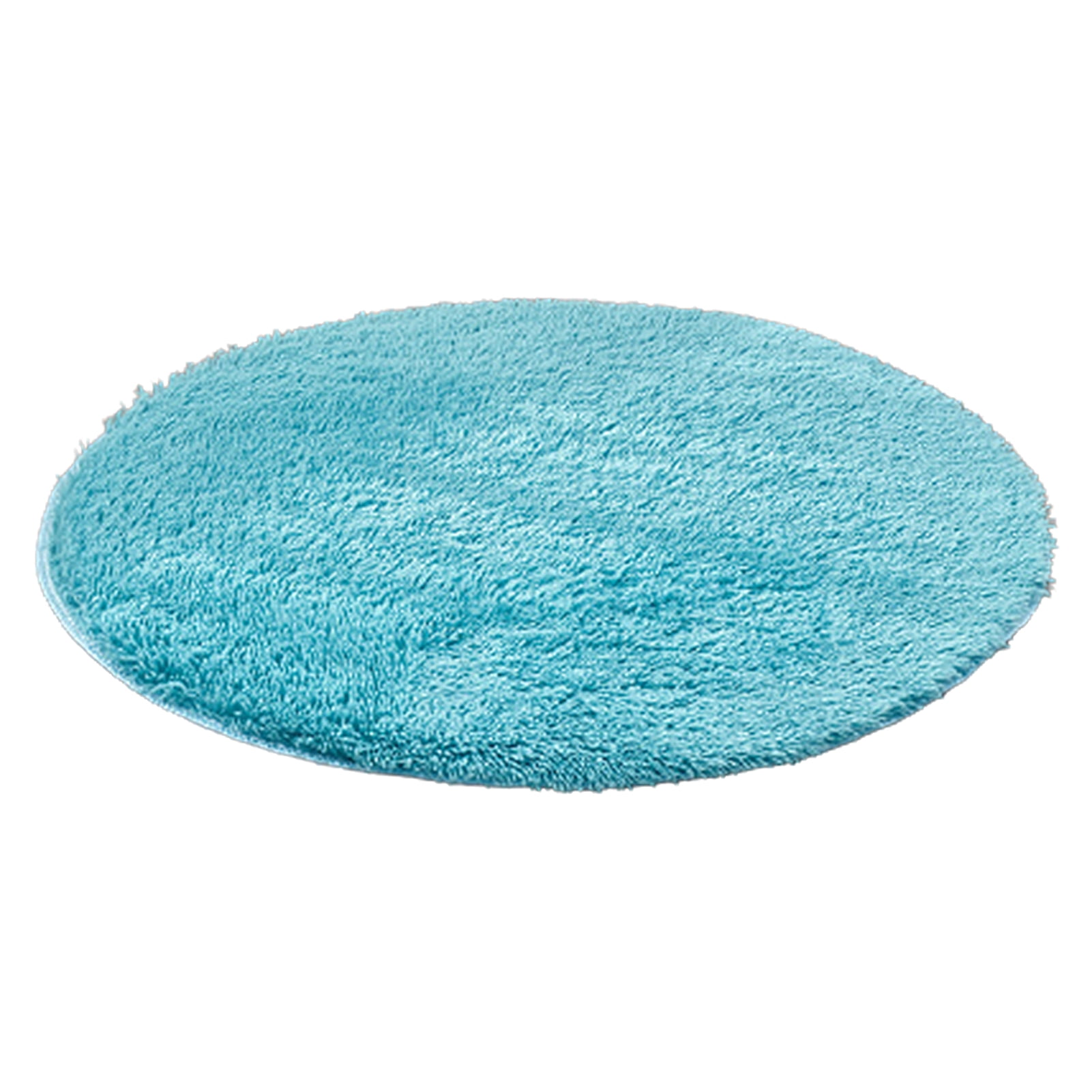 Dream Lifestyle Modern Fluffy Circle Coral Velvet Area Rug, 40cm x 40cm ...