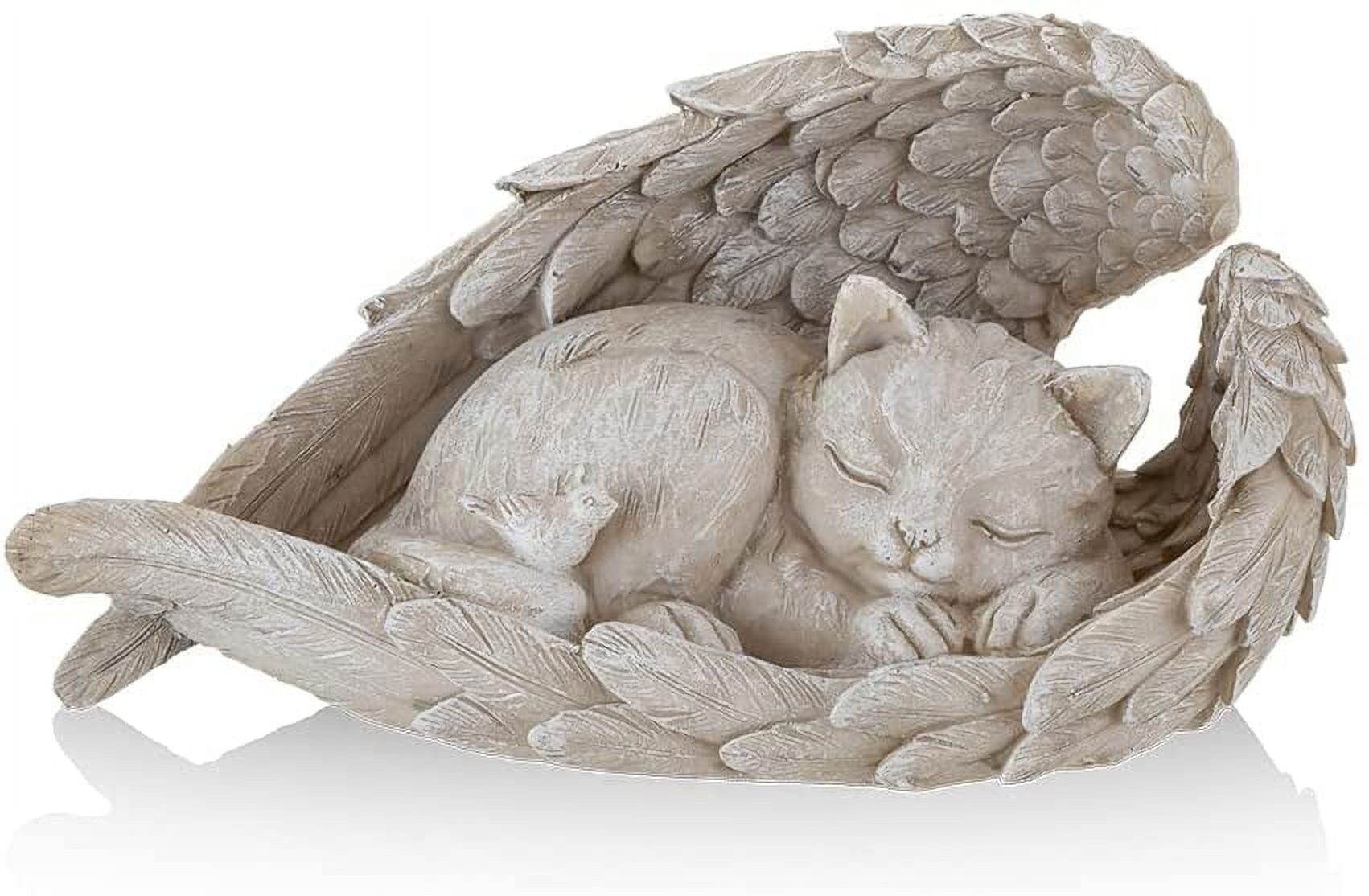 Dream Lifestyle The Cat Angel Memorial Statue,Cat Angle Memorial ...