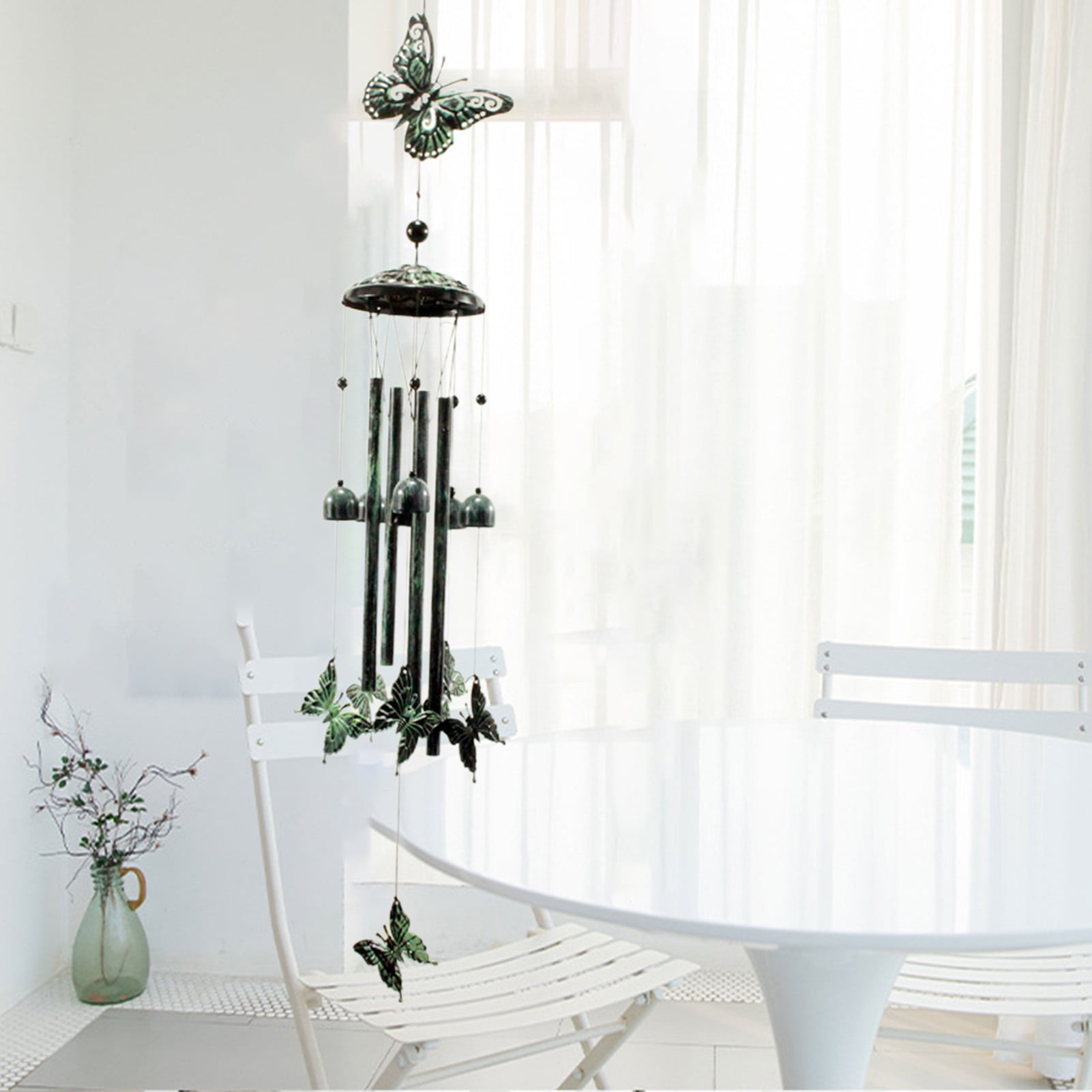 Dream Lifestyle Wind Chime Green Windchime Butterfly Wind Chime Metal ...