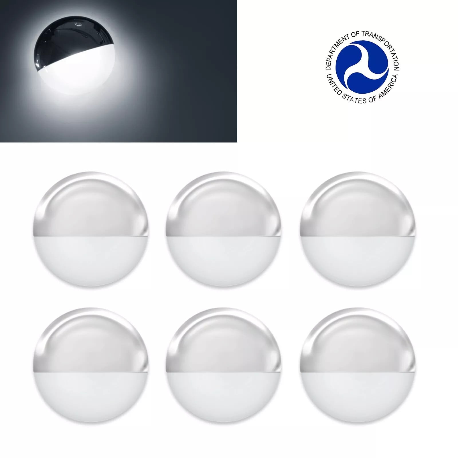 Dream Lighting 1.7inch LED Courtesy Light, 12Volts, Boat Marine, Cabin ...