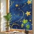 Dream Line Yellow Star on Blue Window Privacy Film, Rainbow Film ...