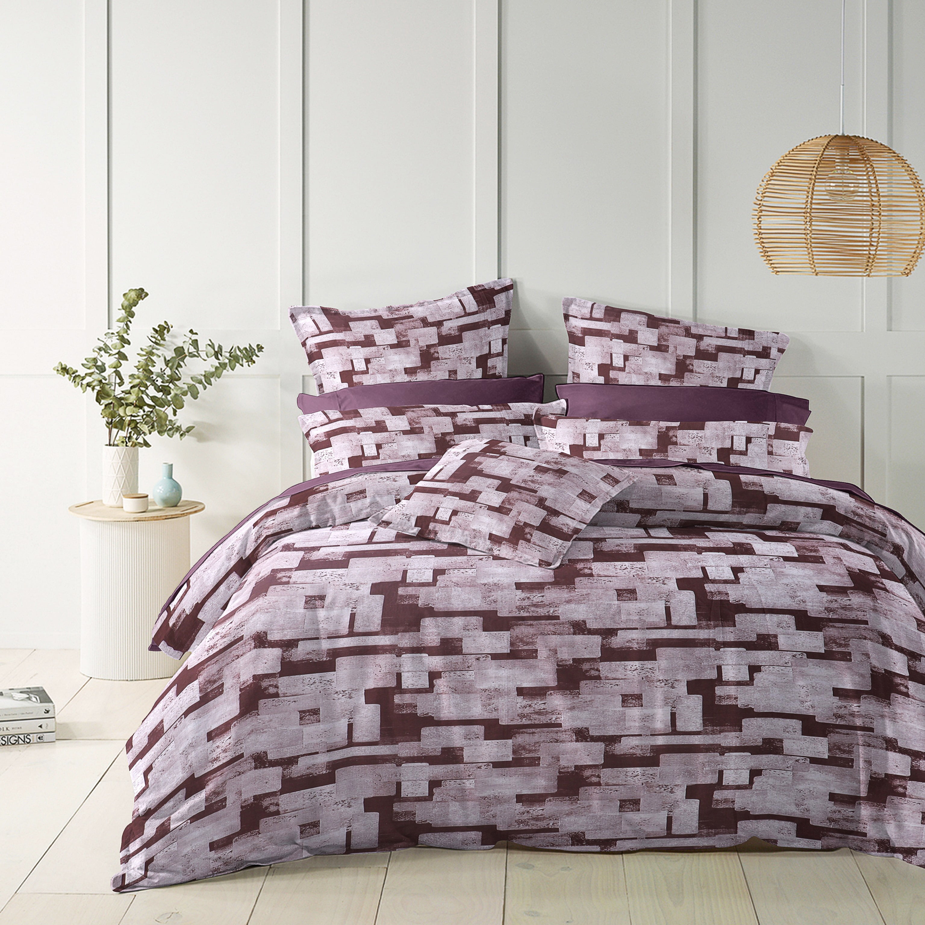 Dream Living Forever 005P 140 TC Queen Size Cotton 4 Piece Fitted ...