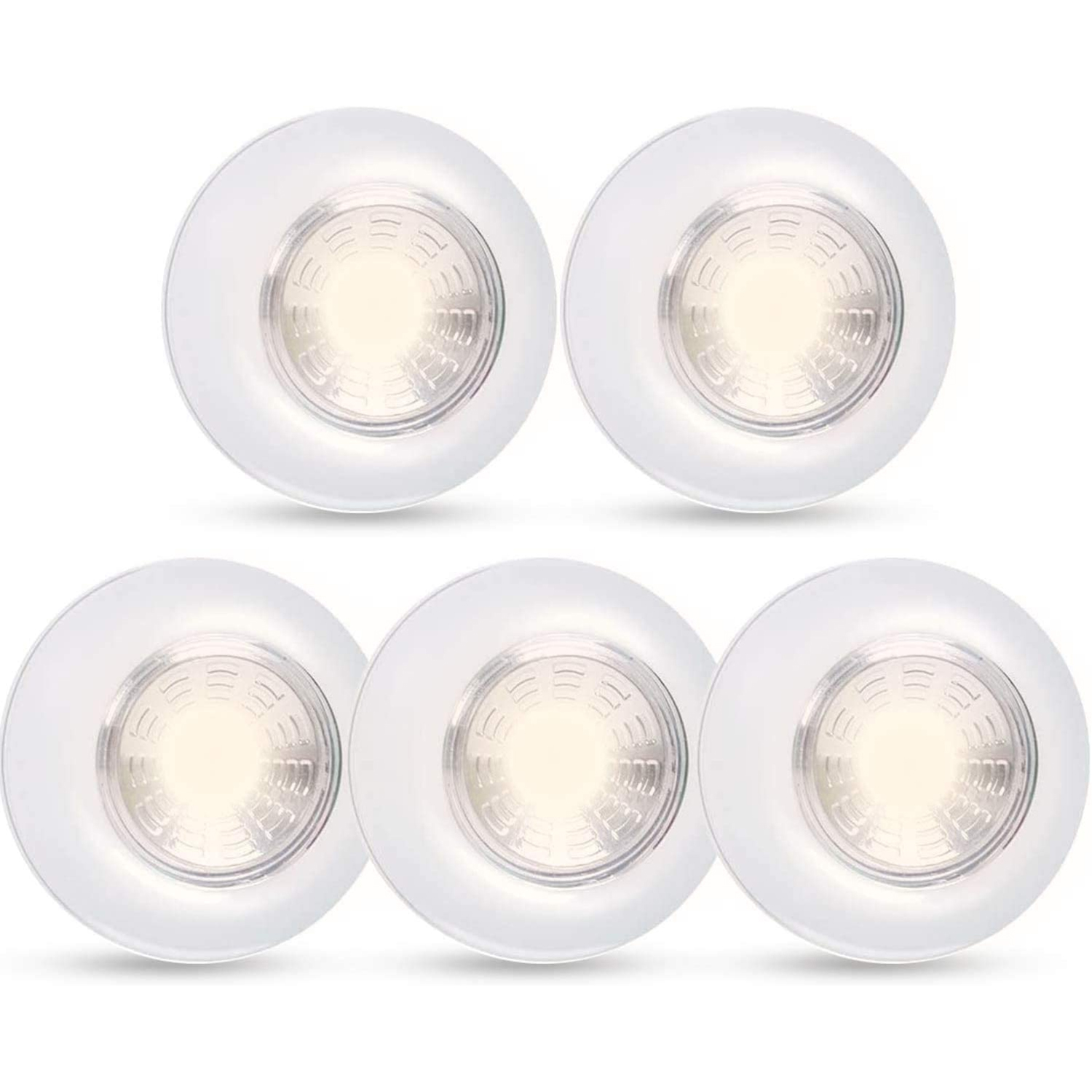 Meridian LED Push-Button Tap Light, Silver - Walmart.com