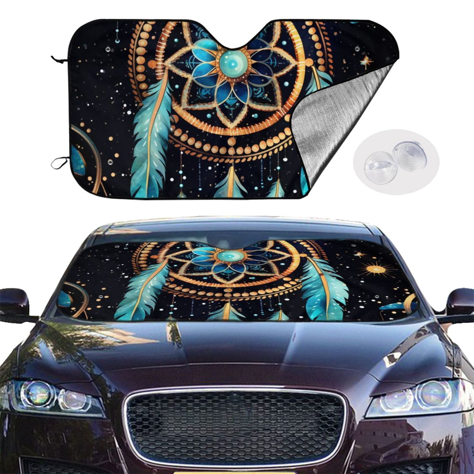 Dream Native American Indian Tribal Starry Windshield Sunshade Sun ...