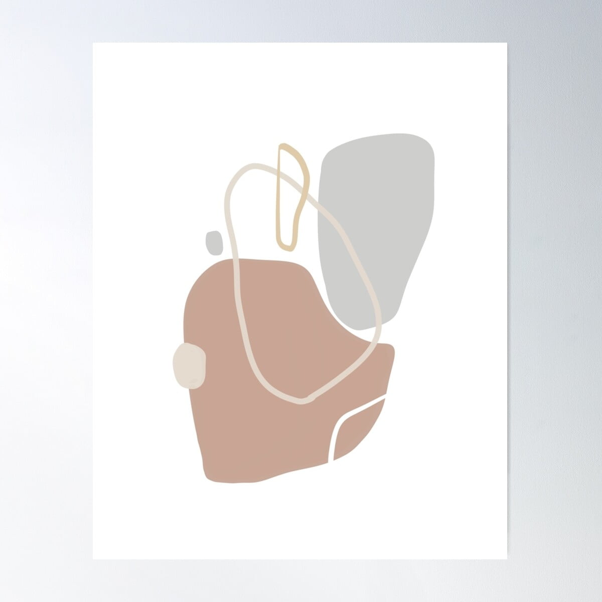 Dream No.3 - Abstract Line Art In Dream Collection Poster Wall Art ...