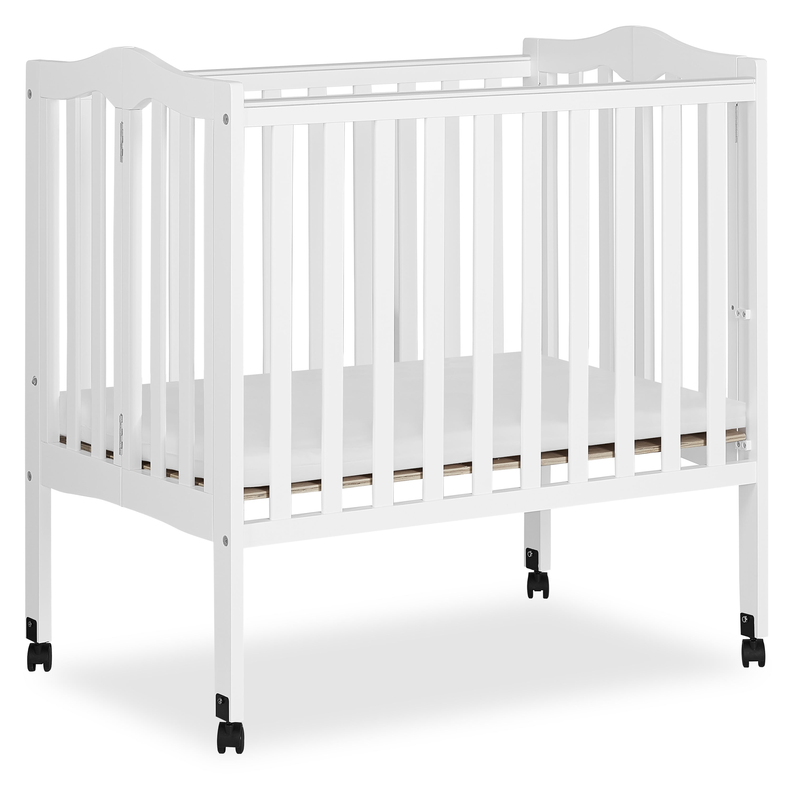 Dream On Me Convertible Wooden 2-In-1 Lightweight Folding Portable Crib ...