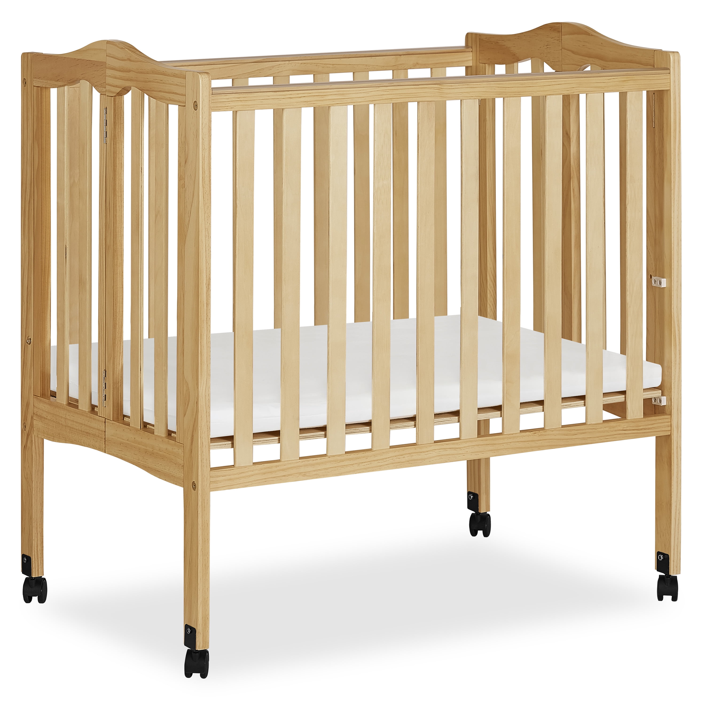 Dream On Me Convertible 2-in-1 Lightweight Folding Portable Wood Baby ...