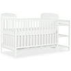 Dream On Me Chloe Baby 5-in-1 Convertible Crib with Changer, Black ...