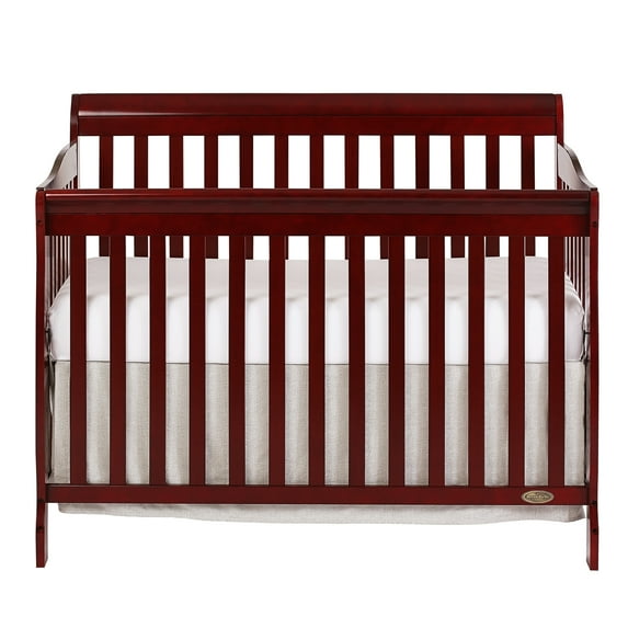 Dream On Me Ashton 5-in-1 Convertible Crib, Cherry, Greenguard Gold and ...
