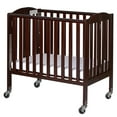Dream On Me Birch 3-in-1 Folding Portable Mini Crib, Espresso - Walmart.com