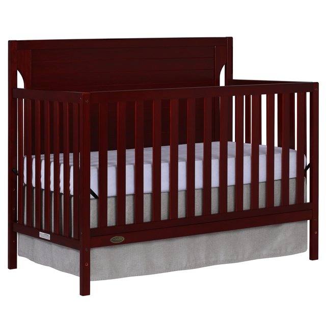 Dream On Me Cape Cod 5 in 1 Convertible Crib, Cherry - Walmart.com