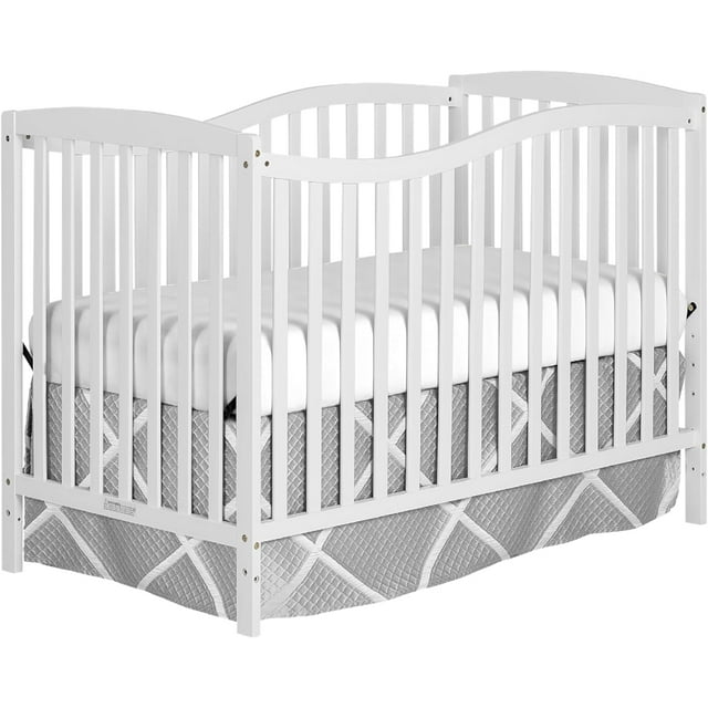 Dream On Me Chelsea 5-In-1 Convertible Crib In White, JPMA Certified ...