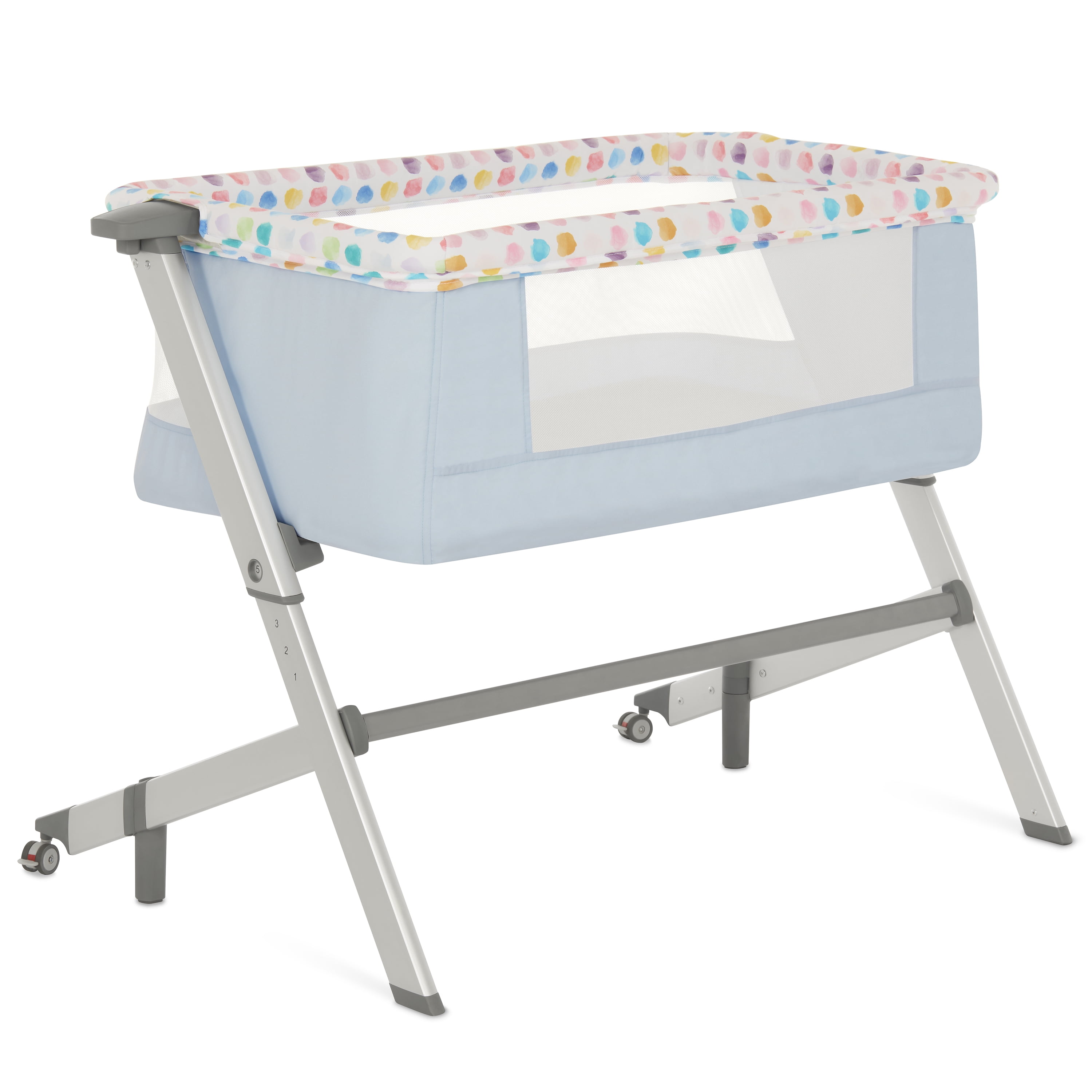 Dream On Me Flora Bassinet with Carry Bag , Compact & Modern, Confetti ...