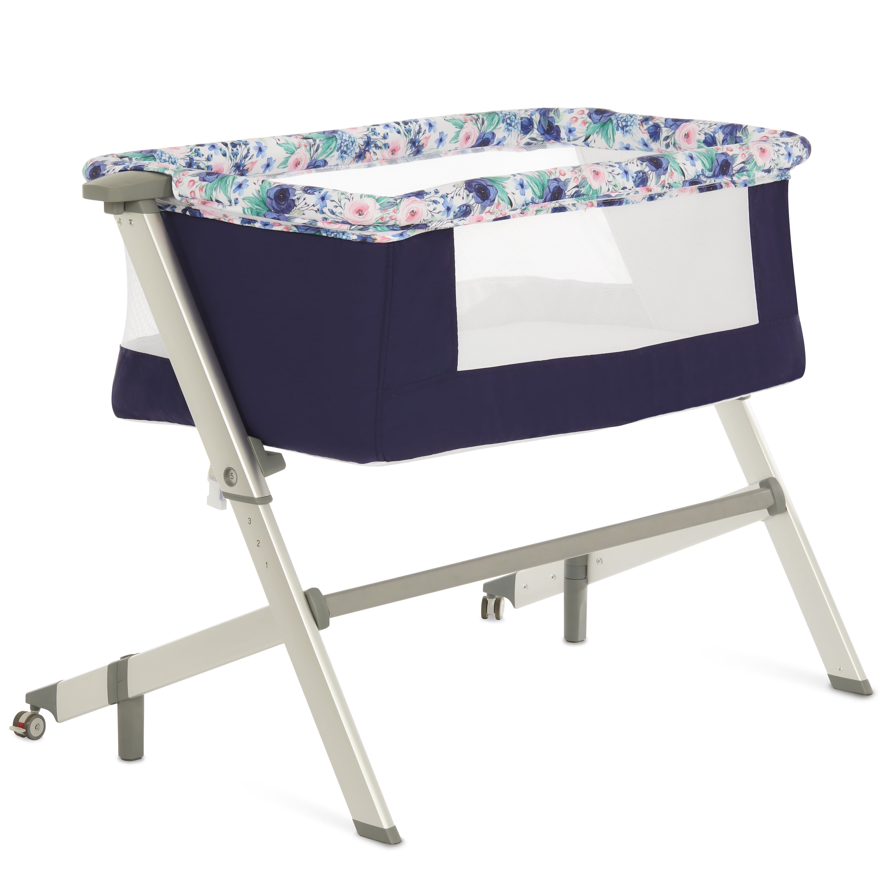 Dream On Me Flora Bassinet with Carry Bag , Compact & Modern, Floral ...