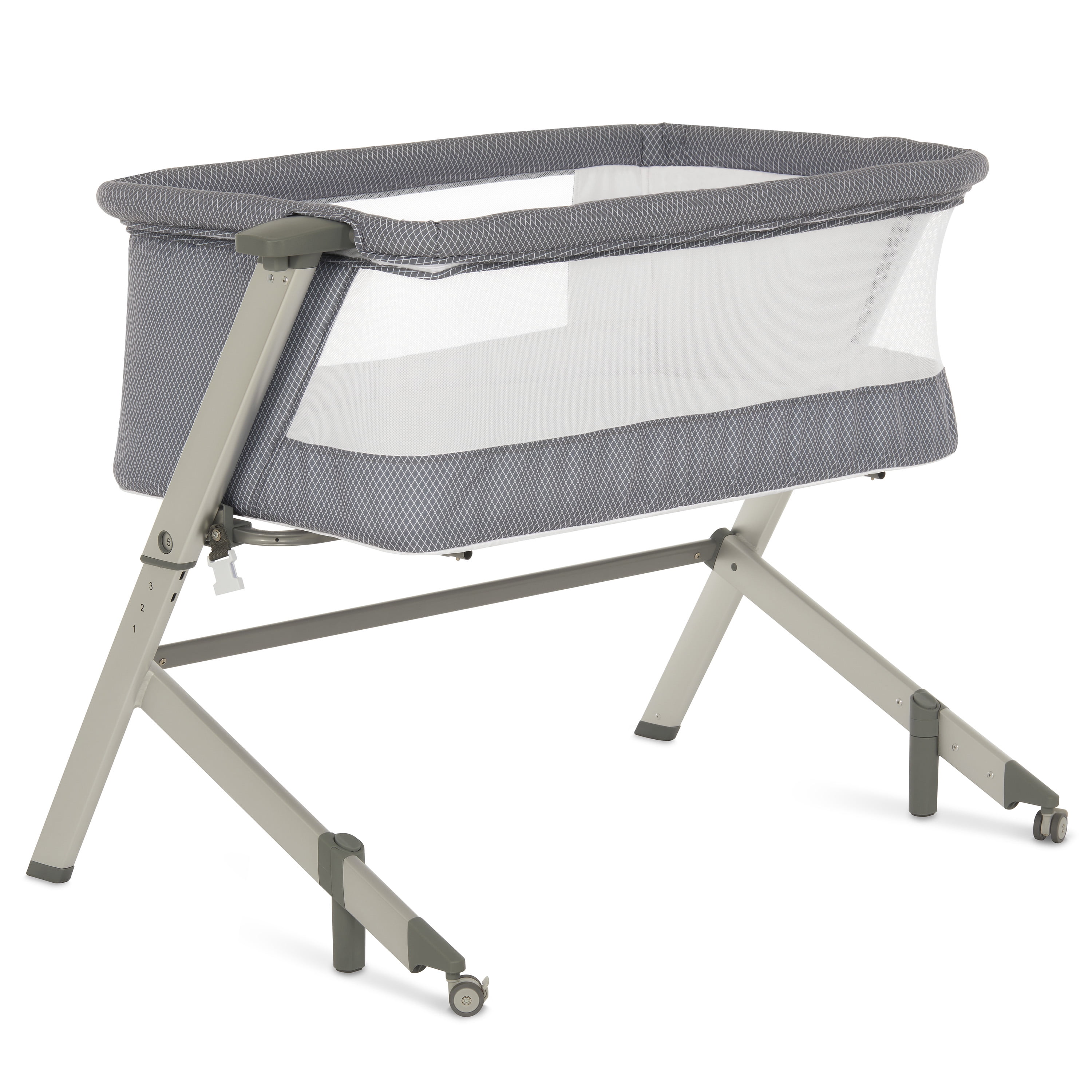 Dream On Me Flora Bassinet with Carry Bag , Compact & Modern, Storm ...