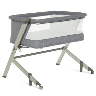 JOYMOR 7 in 1 Bedside Bassinet with Changing Table, Pink Bassient for ...
