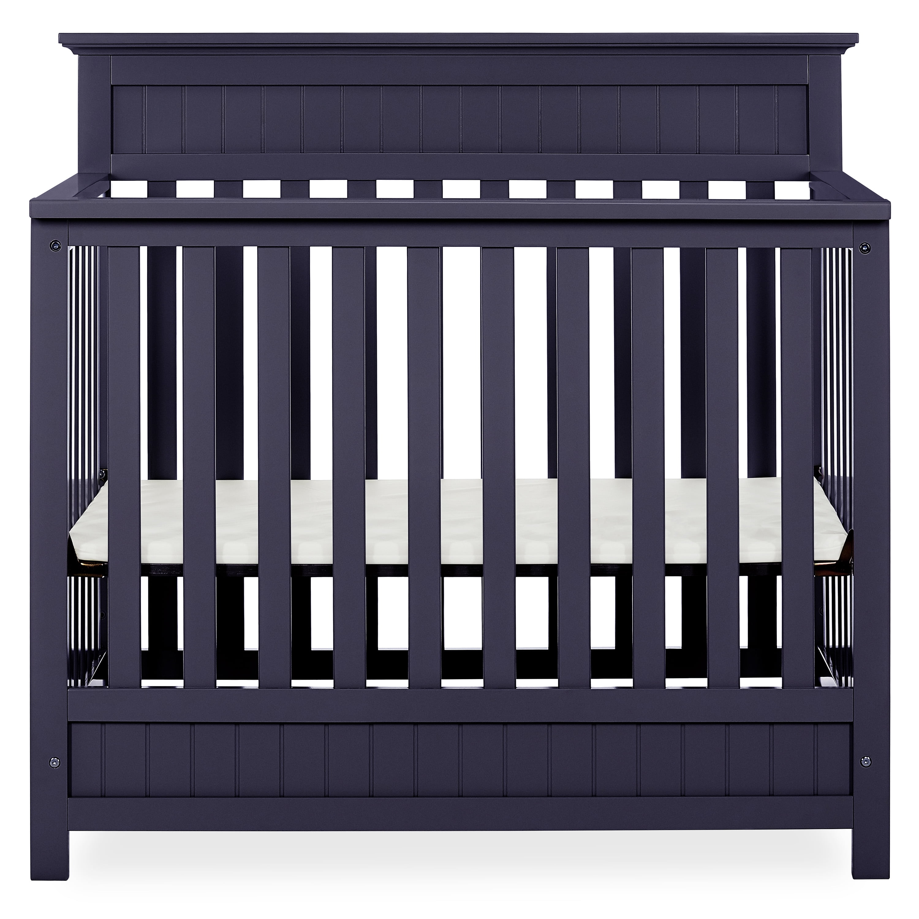 Dream On Me Harbor 4-in-1 Convertible Mini Crib in Navy, Greenguard ...