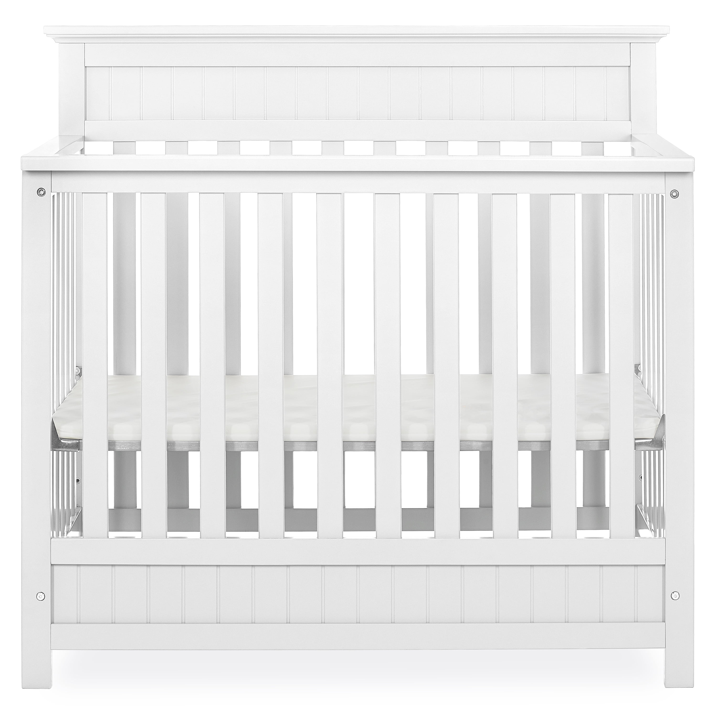 Dream On Me Harbor 4-in-1 Convertible Mini Crib in White, Greenguard ...