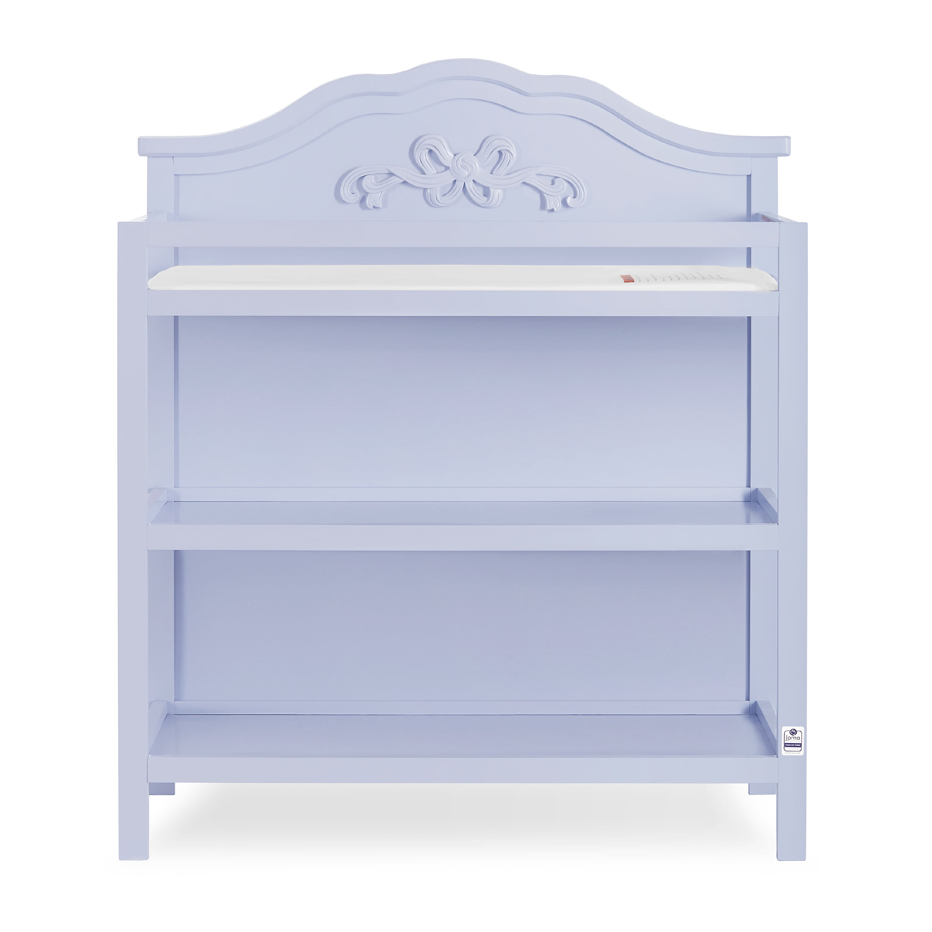 Dream On Me Jasmine Changing Table with Fixed Shelves, Lavender Ice, 1 ...